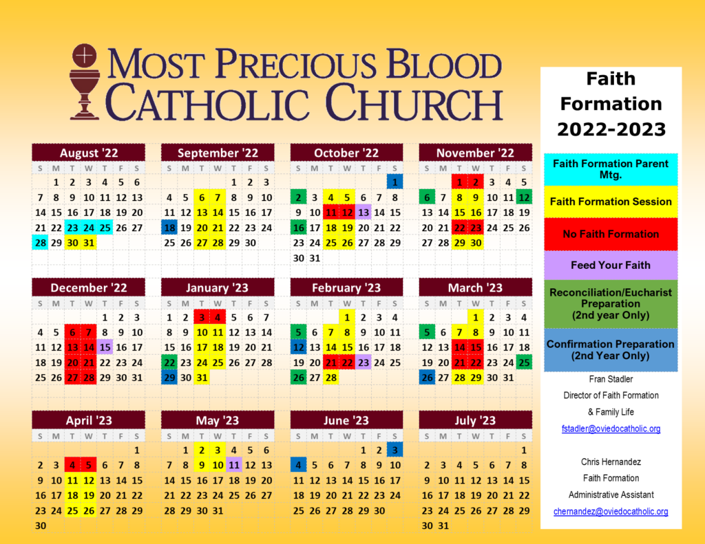 Children’s Faith Formation | Most Precious Blood Catholic Church